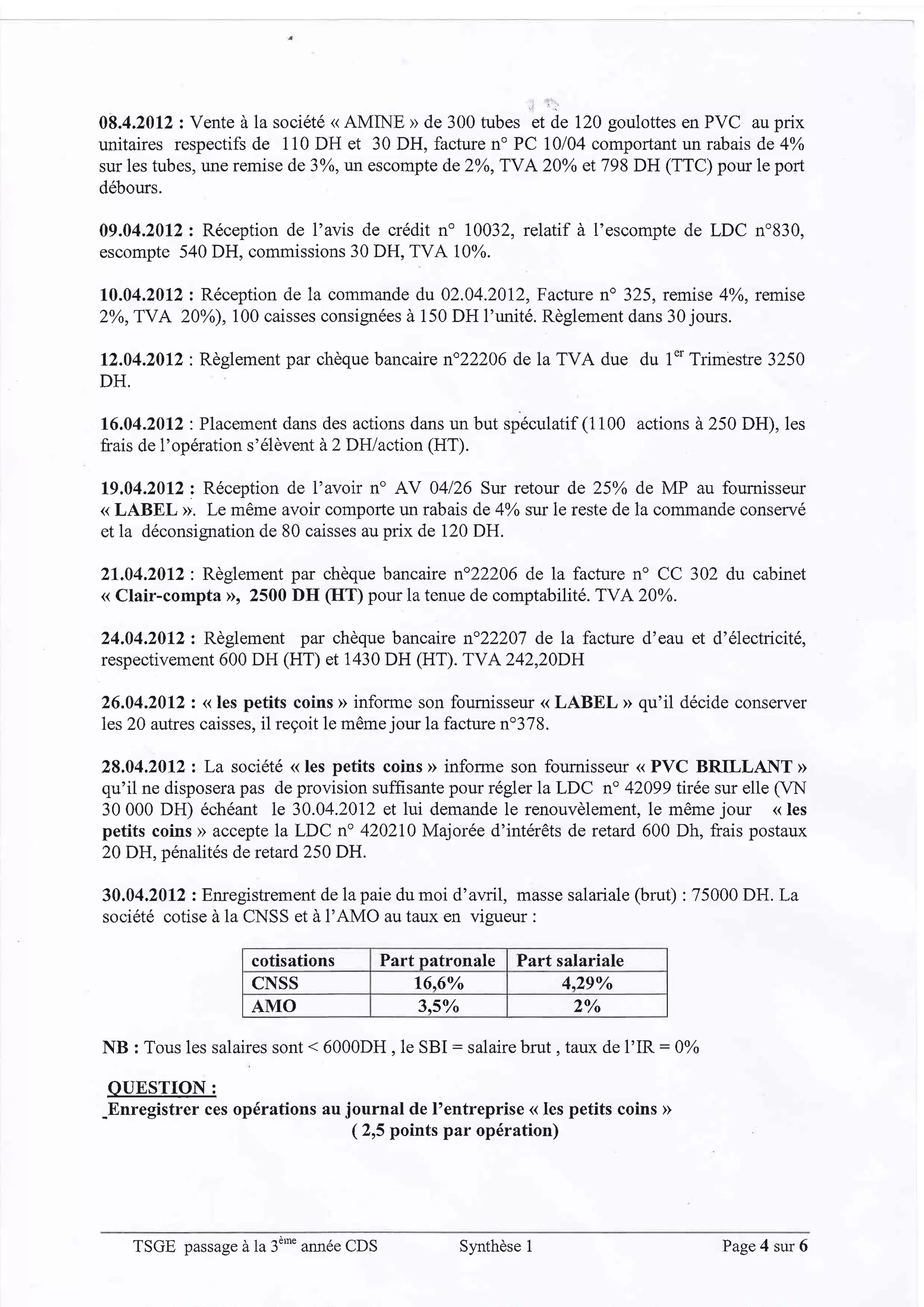 Examen De Passage Cds 2013 Synthese 1 Pdf