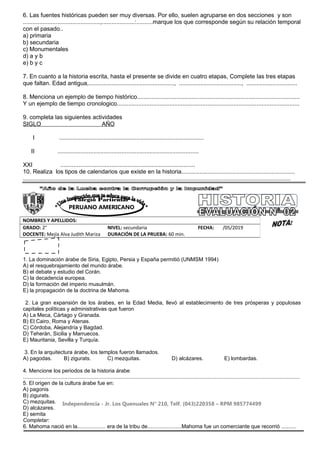 Examenes tres peruano | DOC
