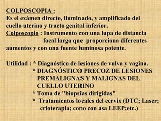 Examenes complementarios de ginecologia | PPT