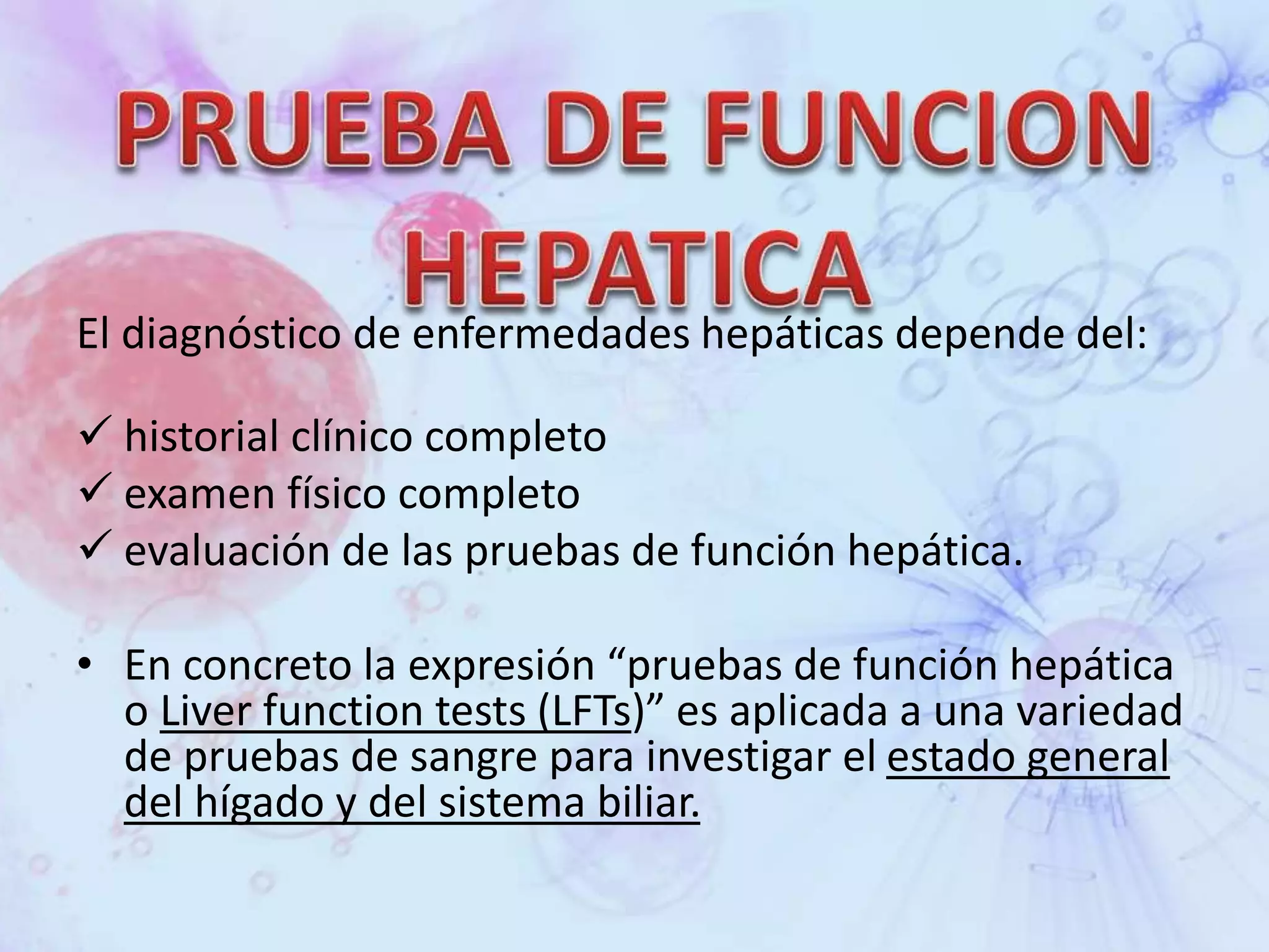 Examenes de laboratorio (BH, QS, TP, TPT, EGO) | PPTX