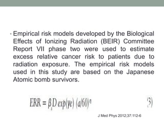 Examenes radiologicos y riesgo de cancer en pacientes | PDF | Cancer ...