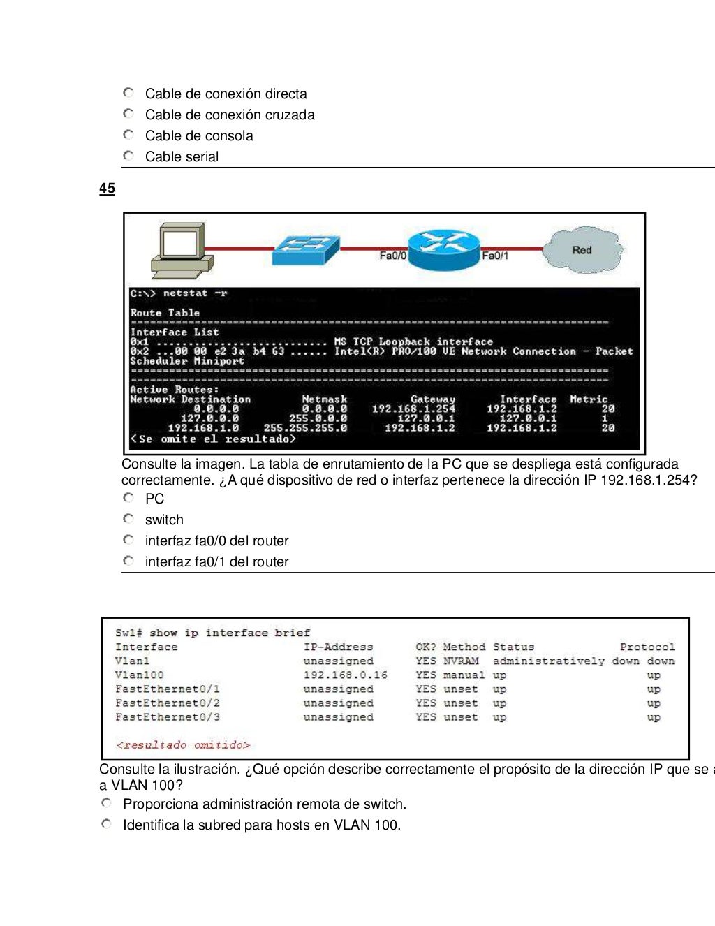 Examen final cisco