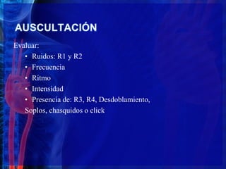 Examen fisico del corazon | PPTX