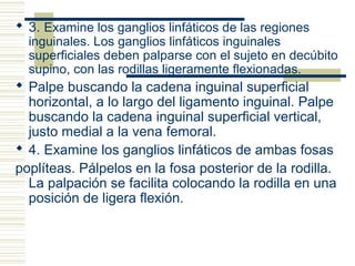 Examen sistema linfatico | PPT