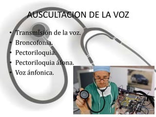 Examen fisico de torax | PPTX