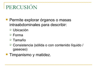 Examen físico abdominal | PPT
