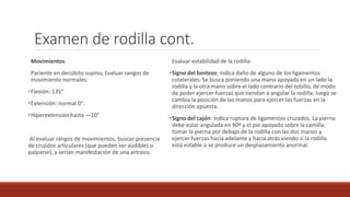 Examen físico de extremidades | PPTX