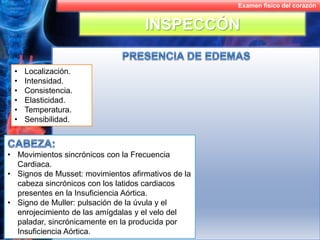 Examen físico del corazón | PPTX