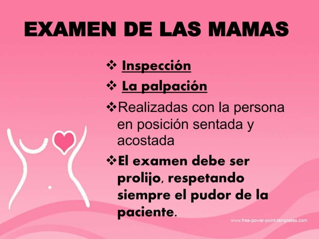 Examen físico de mamas | PPT