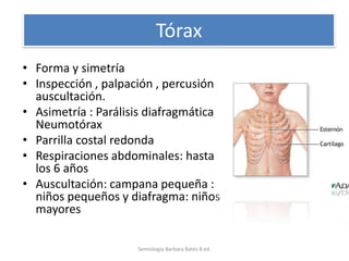 Examen físico pediátrico | PPTX