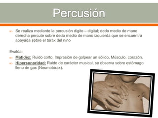 Examen físico torácico y ruidos respiratorios | PPTX