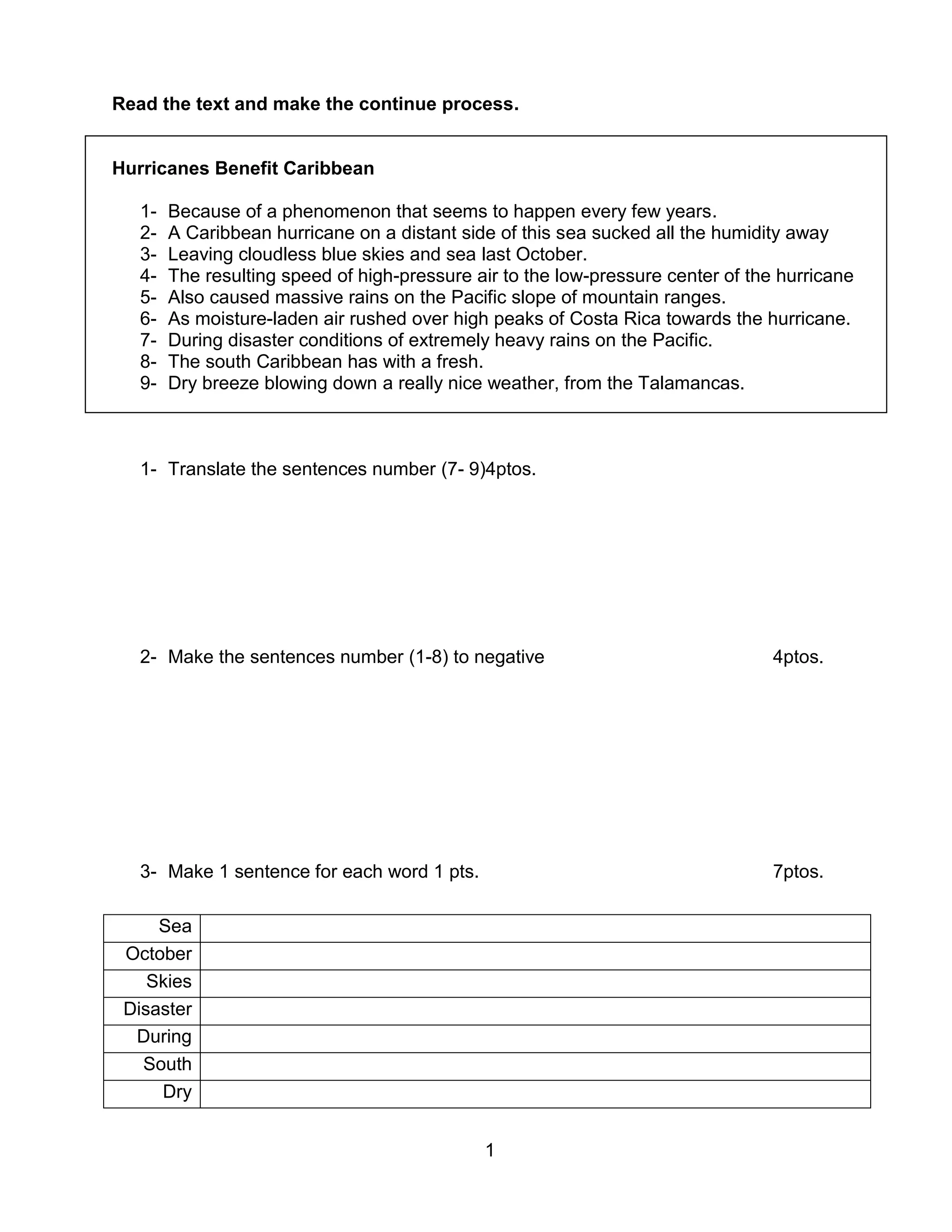 Examen ingles nivel 2 27 feb2012 | DOCX
