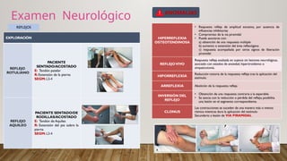 Examen Neurológico semiología y exploración física | PPTX
