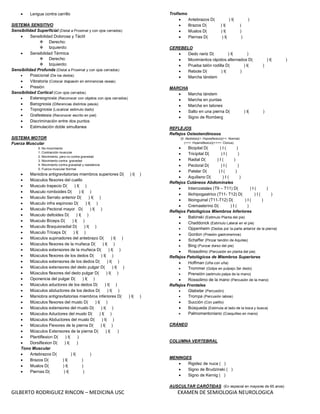 Examen neurológico formal | PDF
