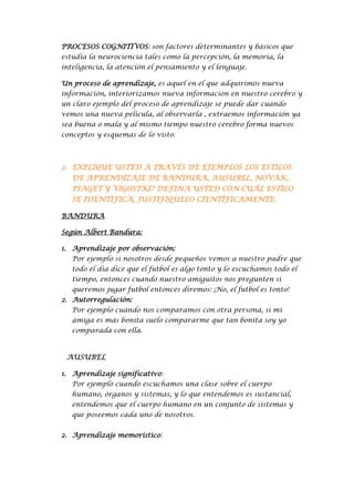 Examen parcial de métodos y técnicas de estudio | PDF