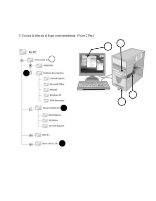Examen quinto quinta evaluacion | DOCX