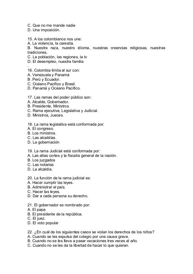Preguntas Sobre La Paz Para Niños De Primaria - Actividad del Niño