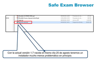 Examen seguro en moodle con Safe Exam Browser | PPTX