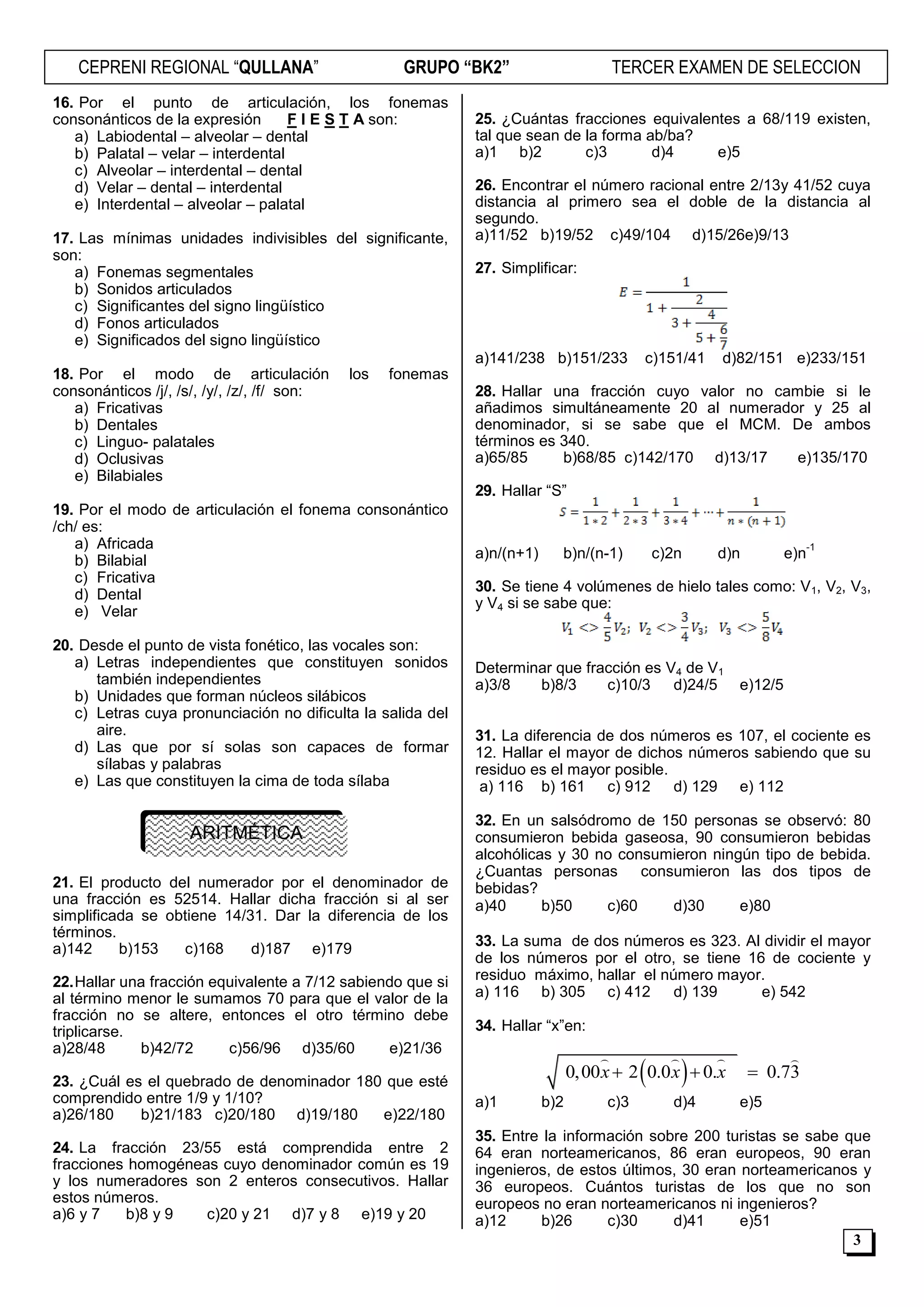 Examen semanal iii (19 enero 2013) bk2 | PDF