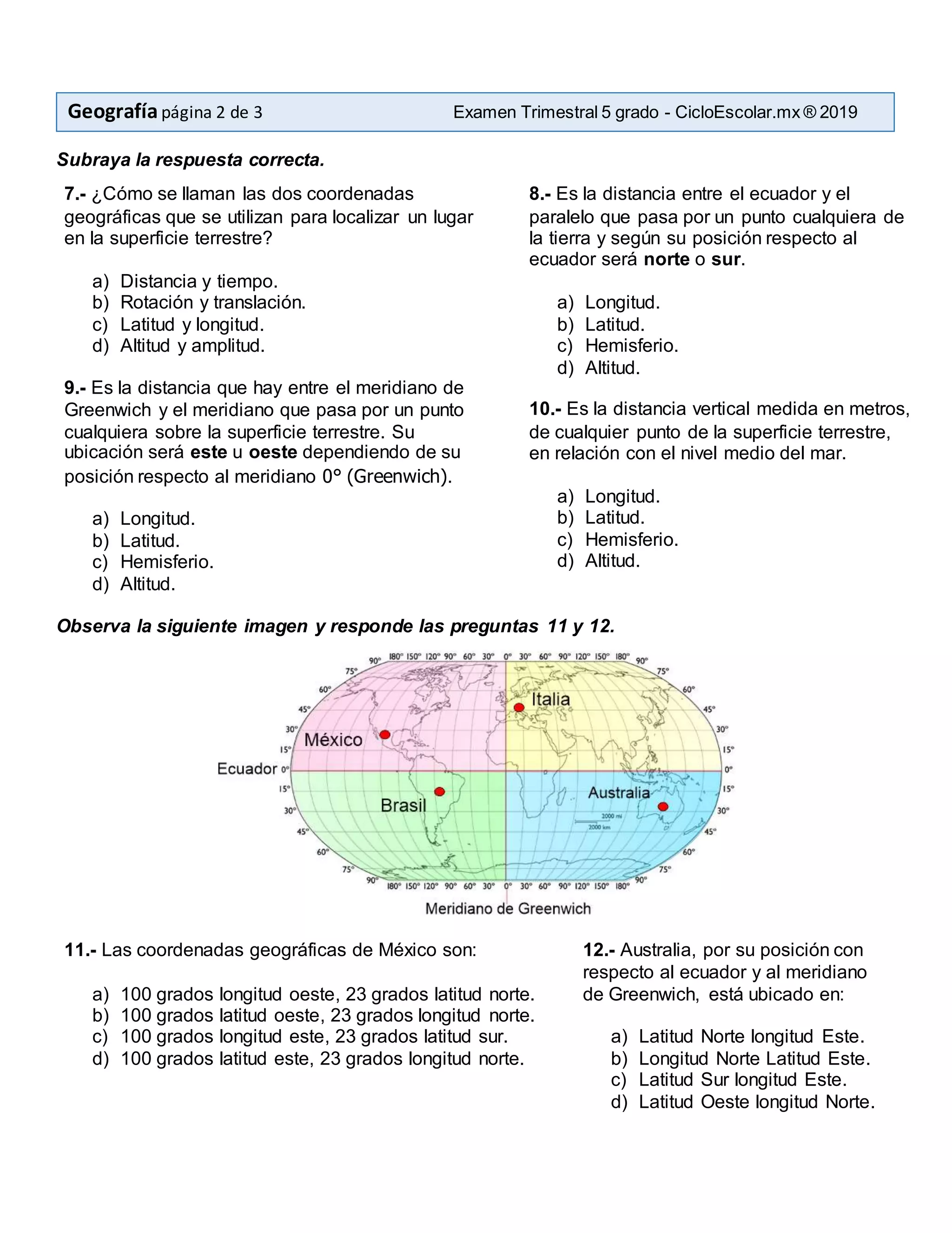 Examen trimestral quinto_grado_bloque1_2019_2020 | DOCX
