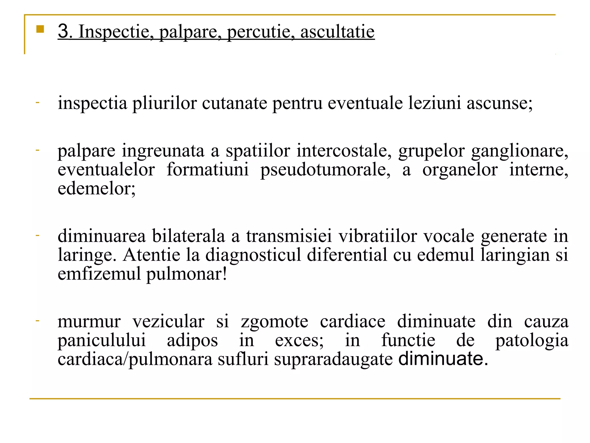 Examenu lclinic al pacientului obez -revizuit | PPT