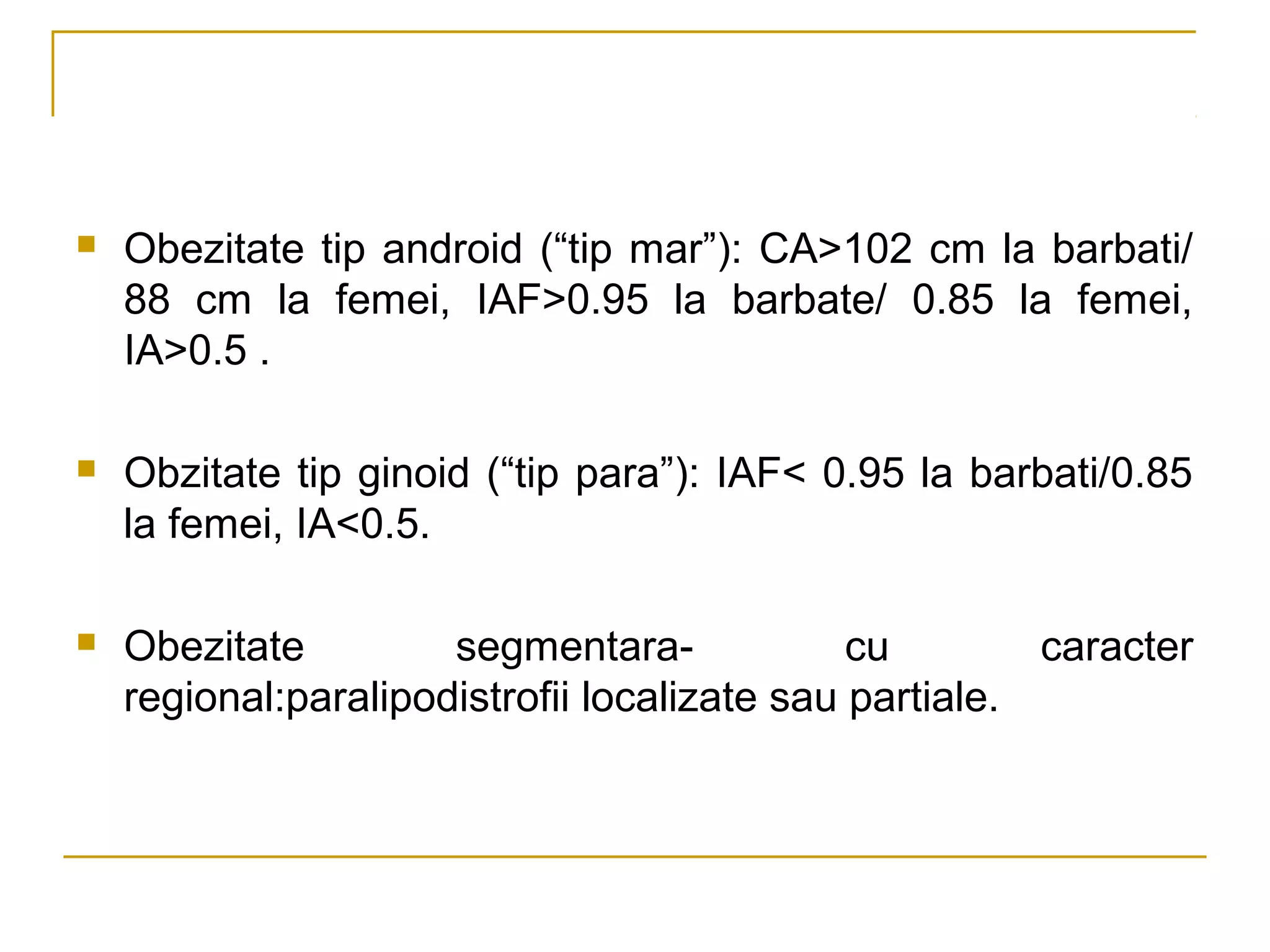 Examenul clinic al pacientului obez | PPT