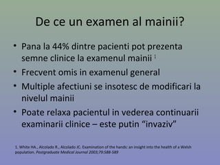 Examenul mainii | PPT