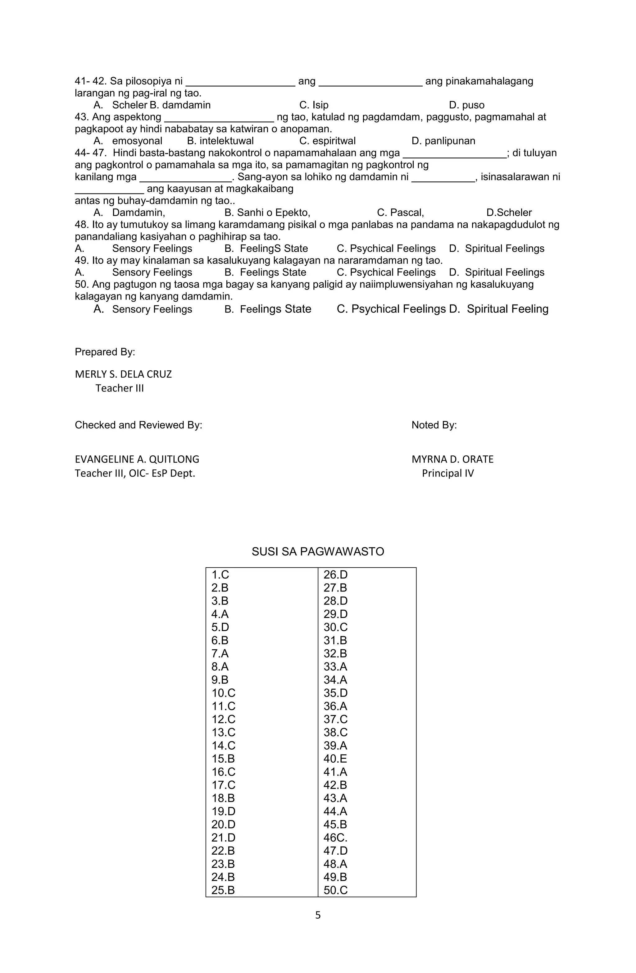 exam esp 8 2nd gp With key answer.docx