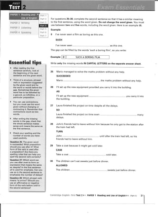 Test 2 Exam Essentials Practice Test FCE 2 | PDF
