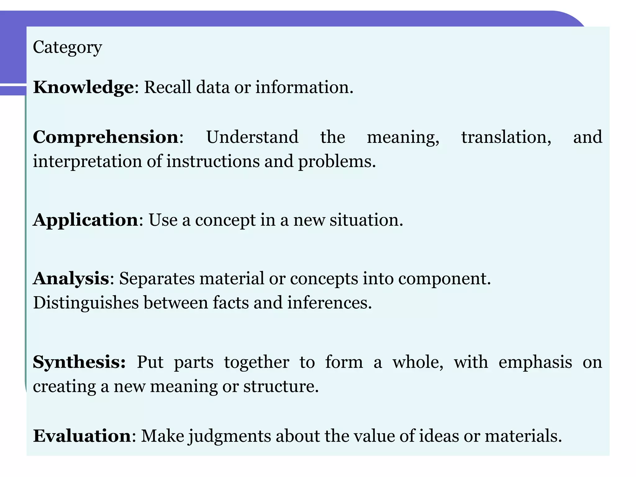 Examination and Evaluation | PPT