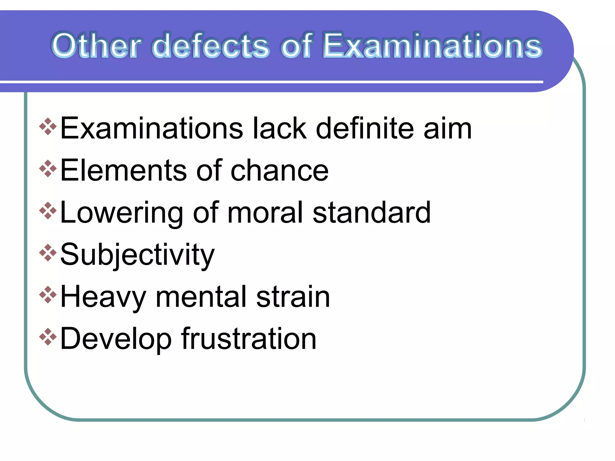 Examination and Evaluation | PPT