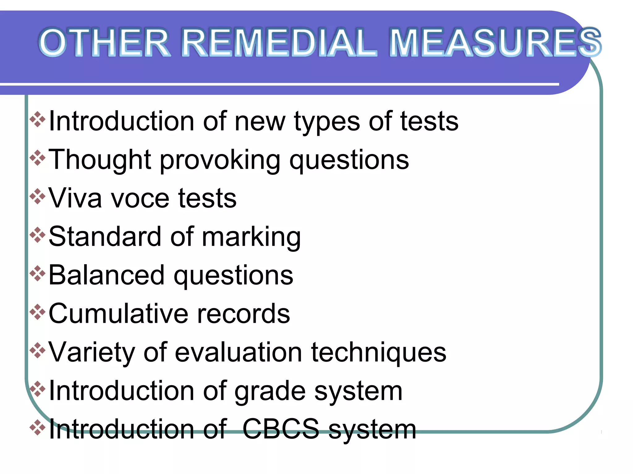 Examination and Evaluation | PPT