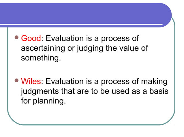 Examination and Evaluation | PPT