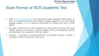 Exam Format of IELTS Academic Test | PPTX