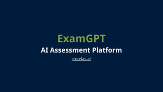 AI-powered marking system for GCSE STEM subjects - ExamGPT | PPTX