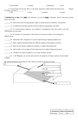Exam grade 8 2nd q | DOCX