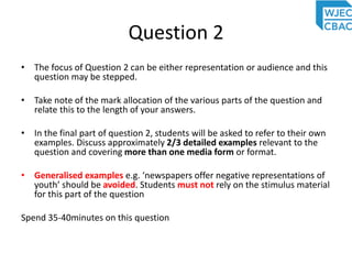 MS1 AS Media Studies Exam guidance | PPTX