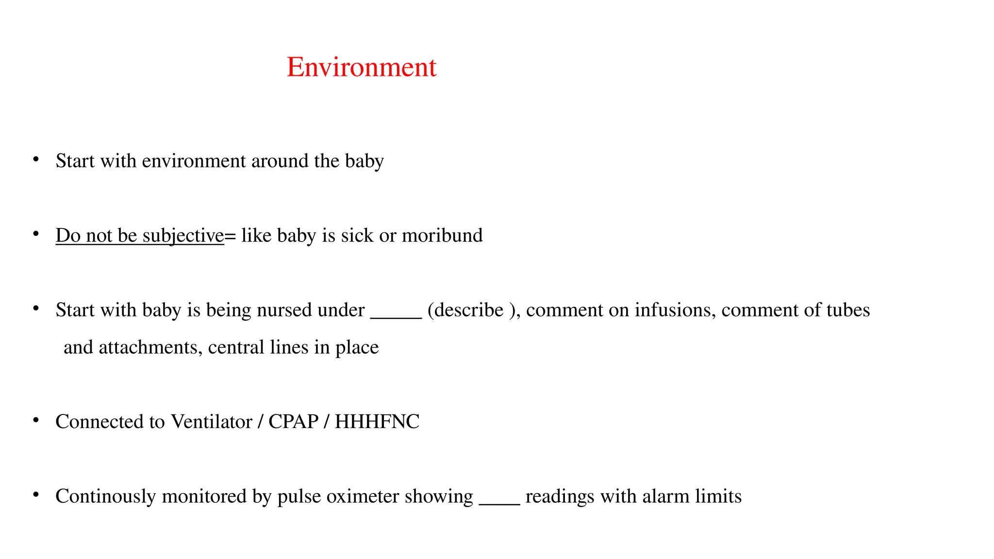 Examination.pptx Examination of the neonates | PPTX