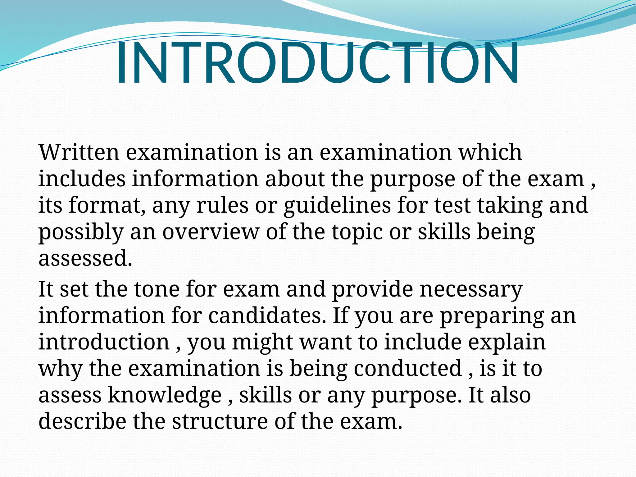 Examination types, details, examsss.pptx