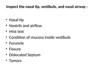 examination-of-nose (1).pptx is helpful for ENT | PPTX