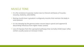 Examination of the motor system | PPTX