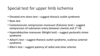 EXAMINATION AND CLINICAL APPROACH IN ARTERIAL DISEASES.pptx