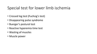EXAMINATION AND CLINICAL APPROACH IN ARTERIAL DISEASES.pptx