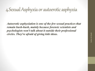 Examination and interpretation findings in asphyxial death | PPTX