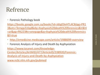 Examination and interpretation findings in asphyxial death | PPTX