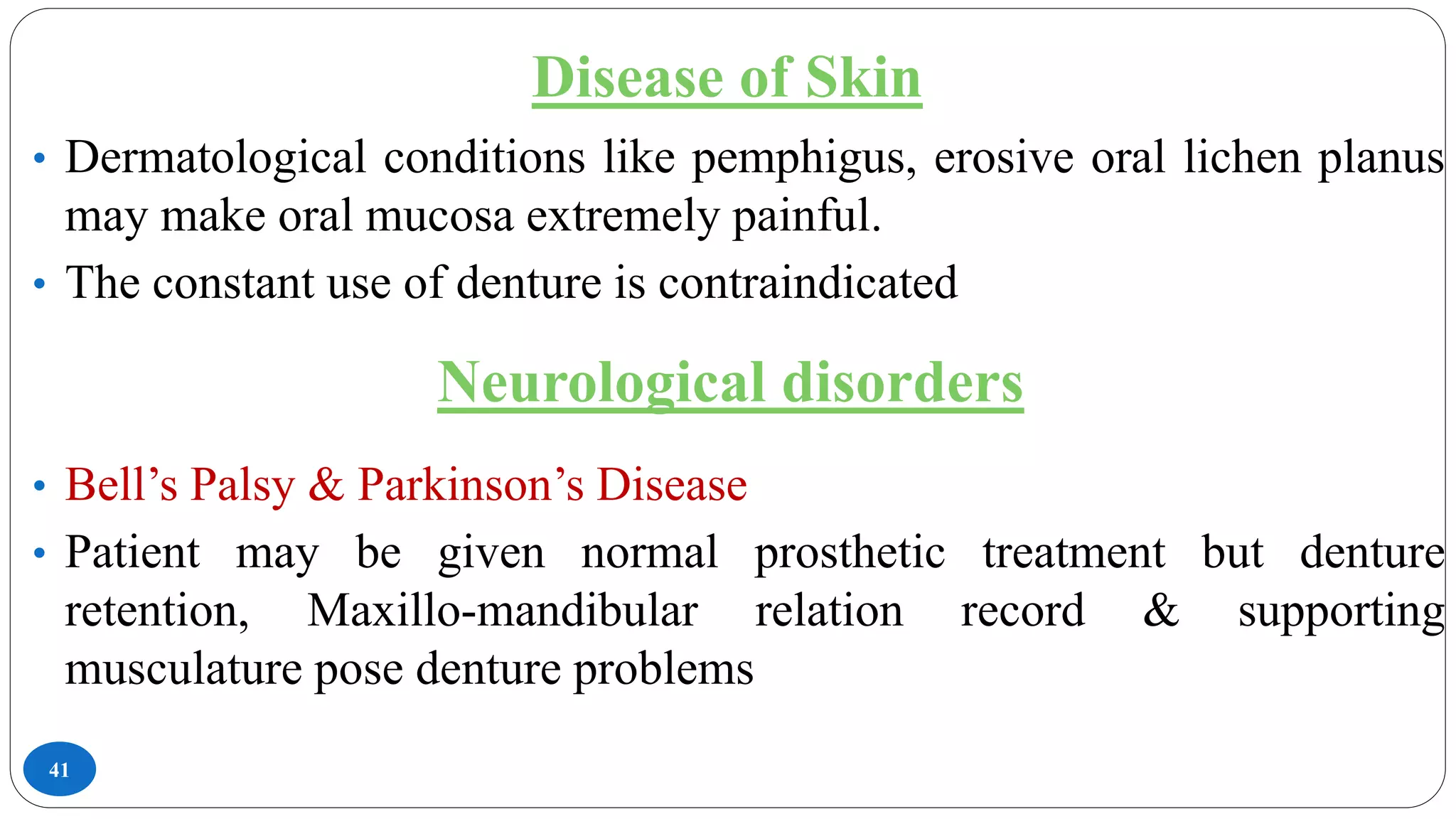 Examination & diagnosis of edentulous patients | PPTX