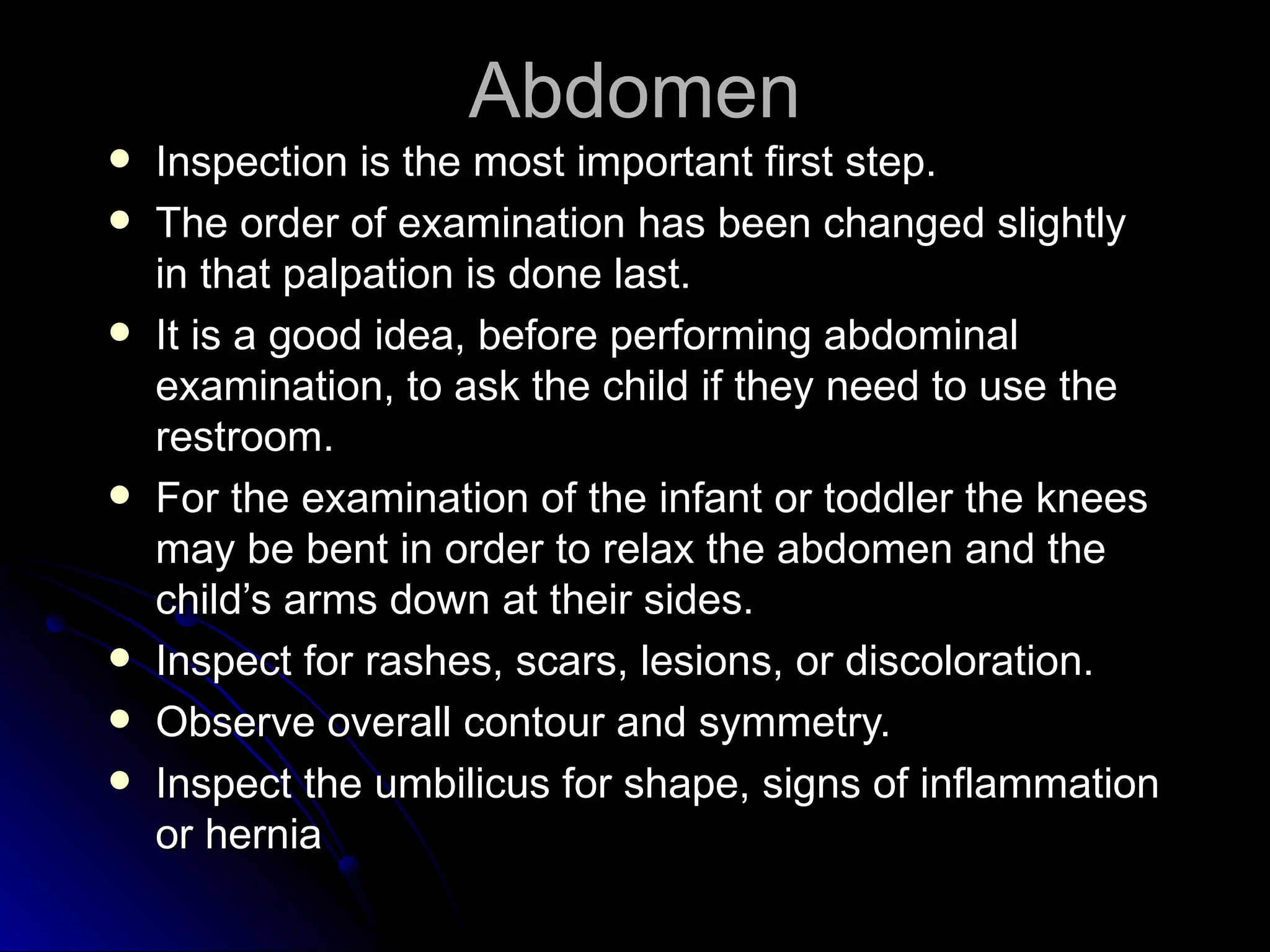 Examination in paediatric medicine | PPT