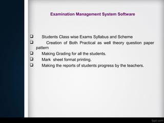 Examination management system software | PPT