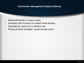 Examination management system software | PPT