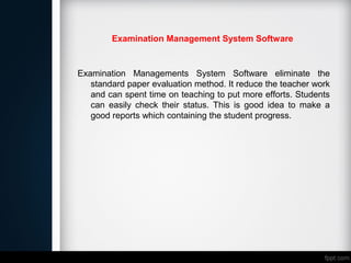 Examination management system software | PPT